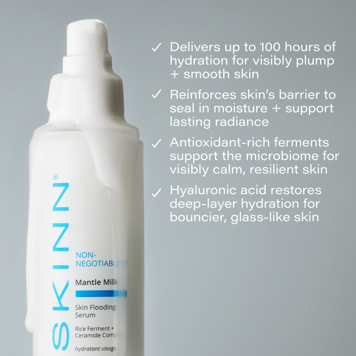 SKINN | Mantle Milk | Skin Flooding Serum for Deep Hydration | Boosts ...